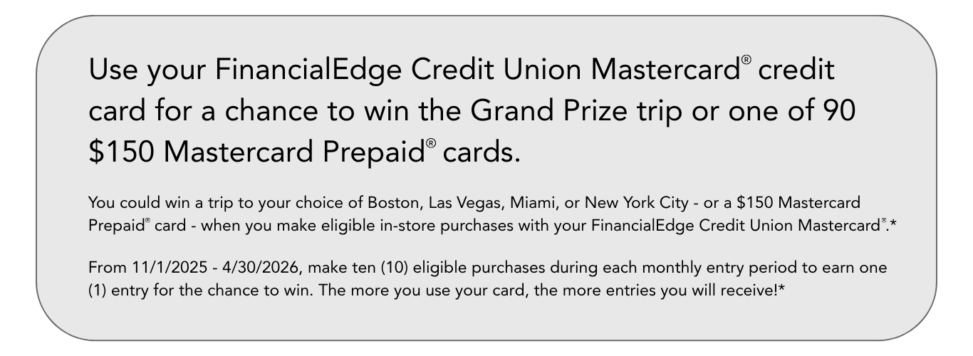 Sweepstakes - FinancialEdge Credit Union